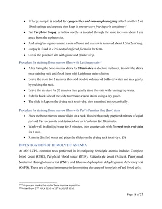 Hematology & Blood Transfusion lab. rotation report summary | PDF