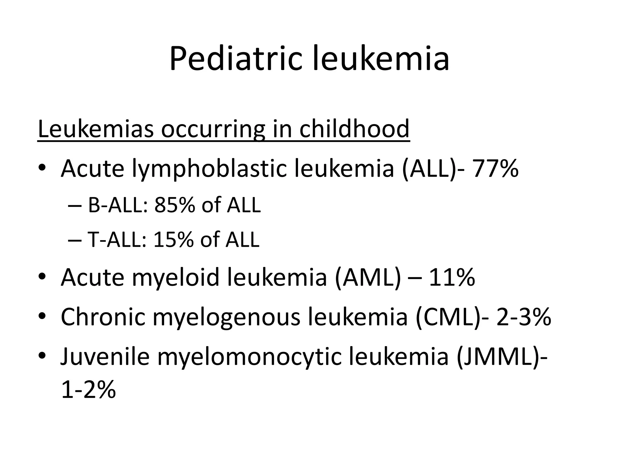 Hematology slide/ Pediatric leukemia | PPTX