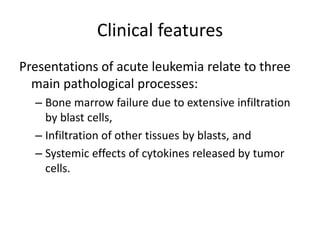 Hematology slide/ Pediatric leukemia | PPTX