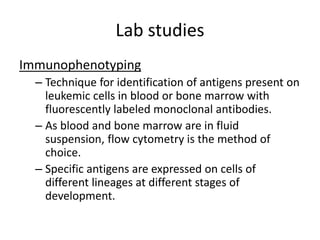 Hematology slide/ Pediatric leukemia | PPTX