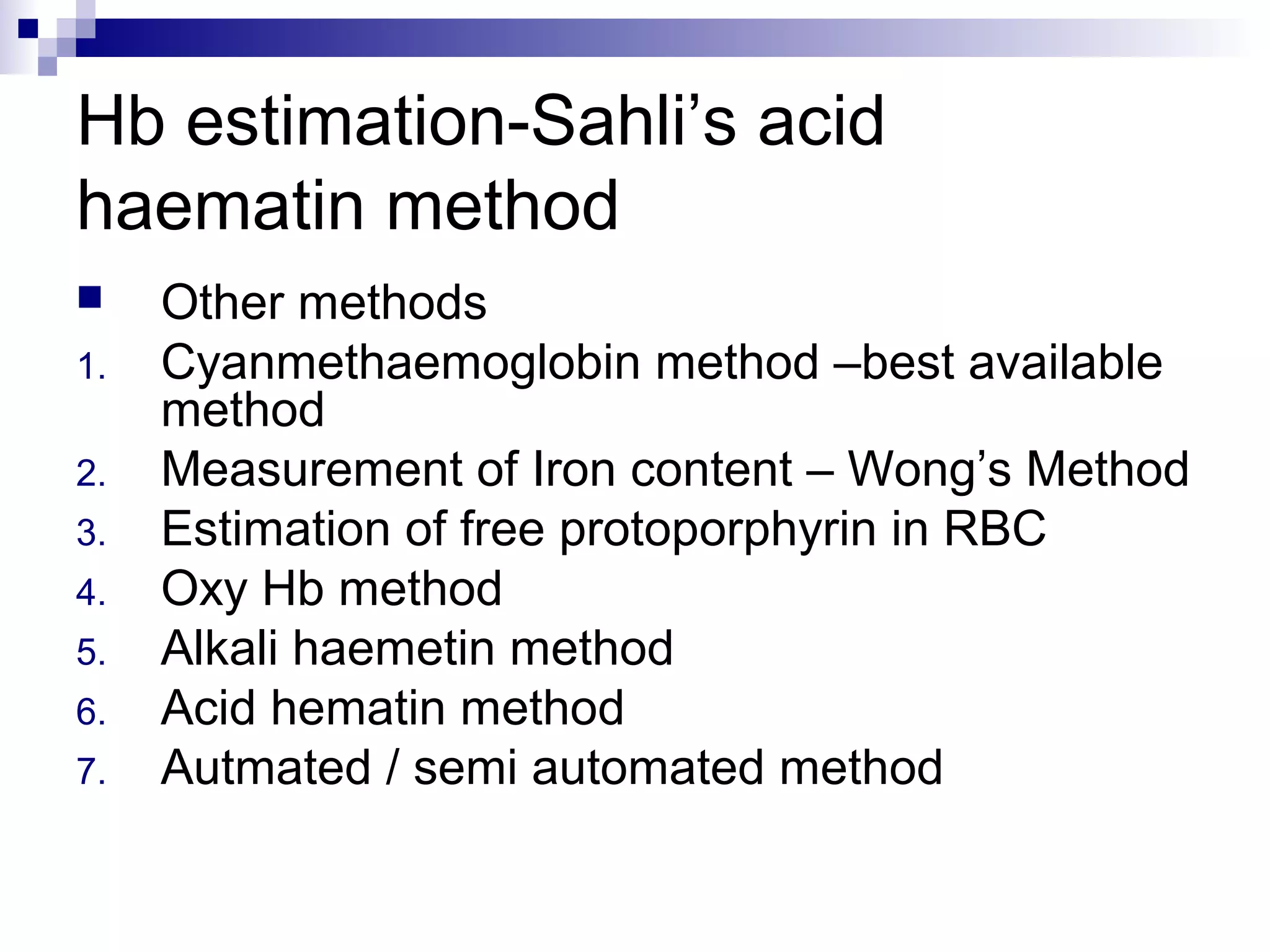 Hematology technique 1 | PPT