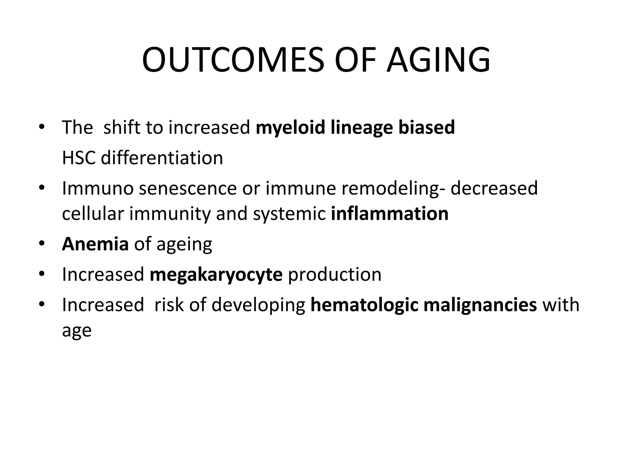 Hematopoeisis in ageing | PPTX