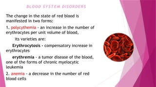 Hematopoetic system of blood system pathology | PPTX