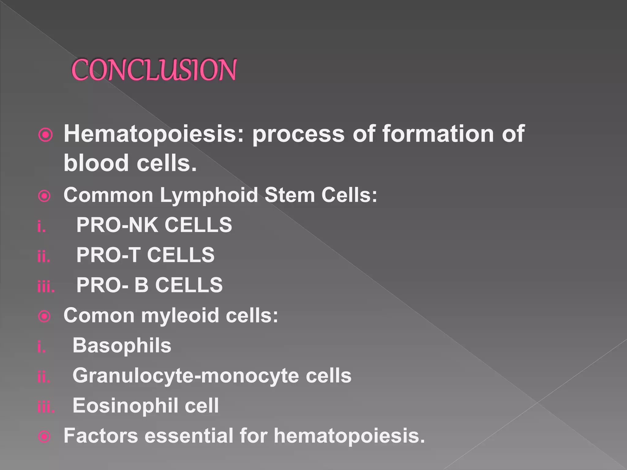 Hematopoiesis (Immunology) | PPTX