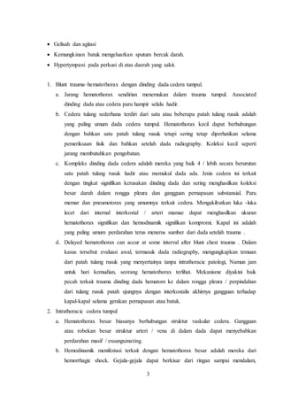 Hematothorak | DOCX