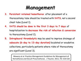 Hematothorakss.pptx | Death, Injury, or Military Conflict | Sensitive ...