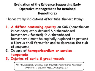 Hematothorakss.pptx | Death, Injury, or Military Conflict | Sensitive ...