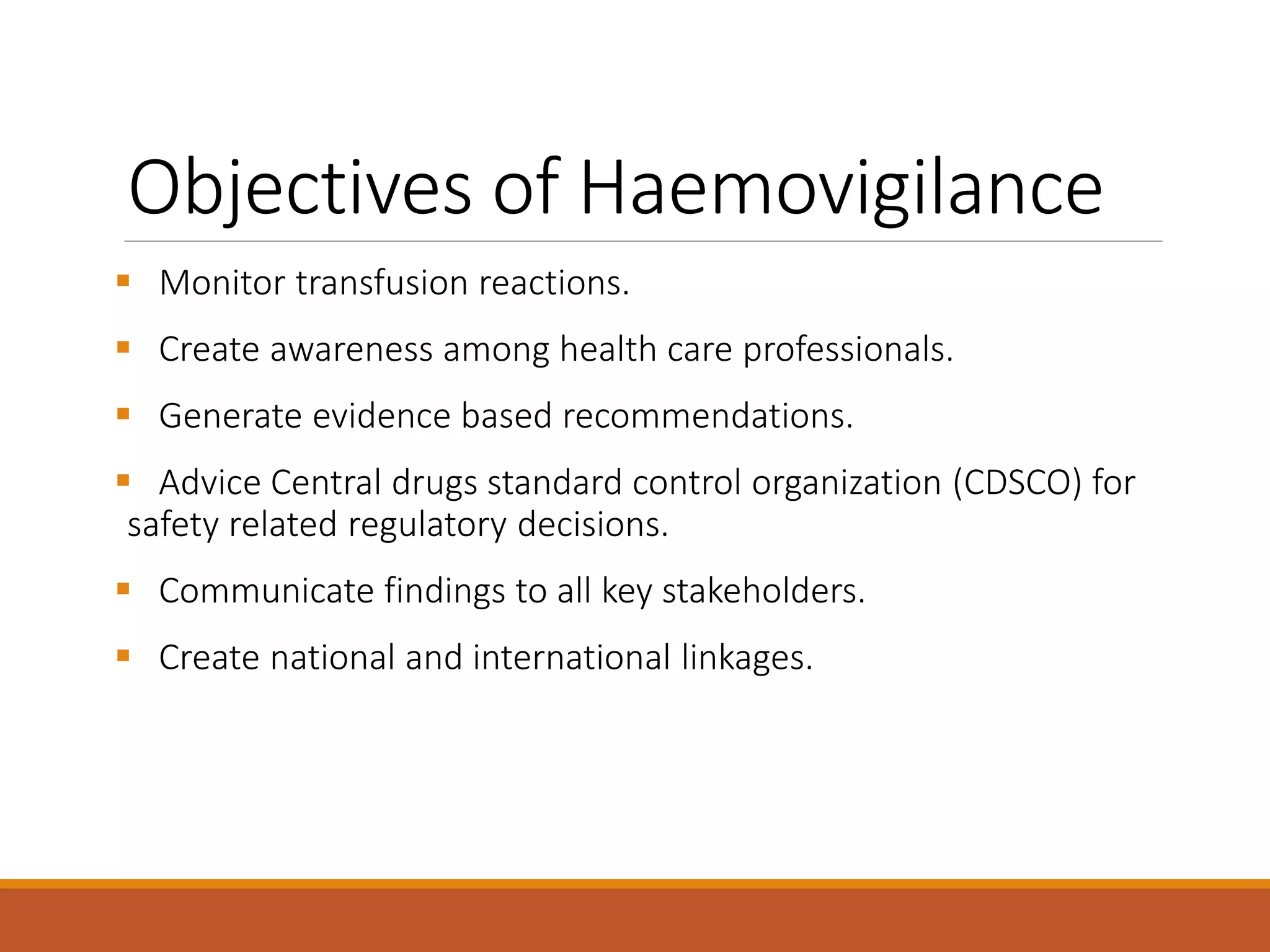 Hematovigilance / Haemovigilance Pranav | PPTX