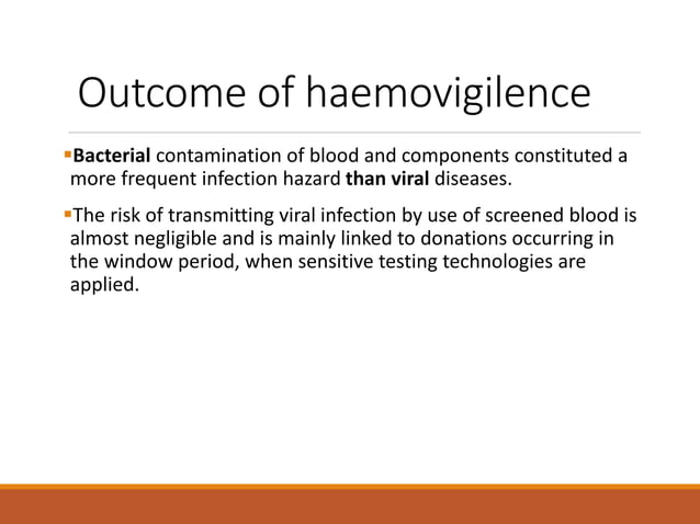 Hematovigilance / Haemovigilance Pranav | PPTX