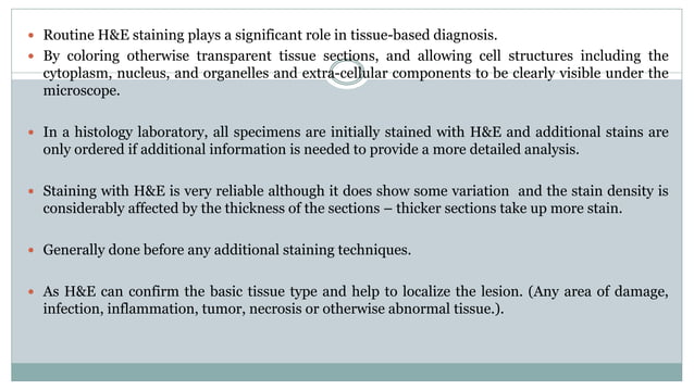 HEMATOXYLIN AND EOSIN (H & E) Staining.pptx | Blood Disorders | Diseases and Conditions