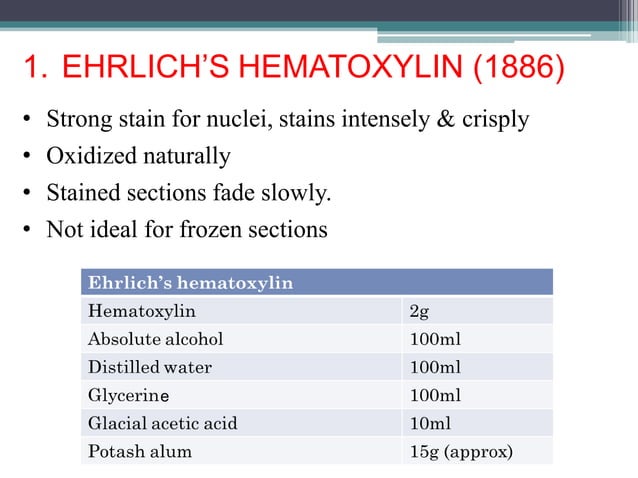 Hematoxylin and eosin staining | PPTX