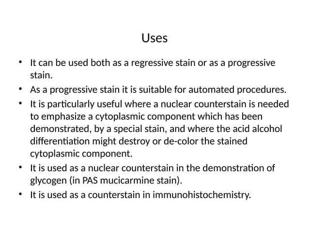 HEMATOXYLINE AND EOSIN STAINING in histopptx | PPT