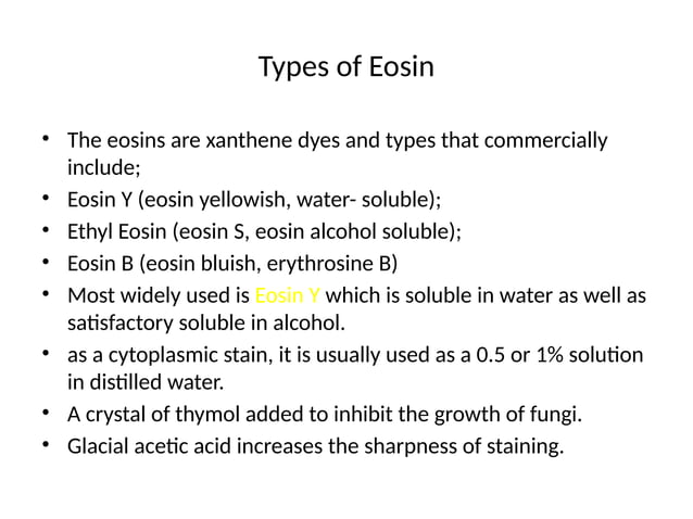 HEMATOXYLINE AND EOSIN STAINING in histopptx | PPT