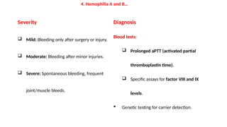 hematology.... Hemostasis and bleeding disorder | PPTX