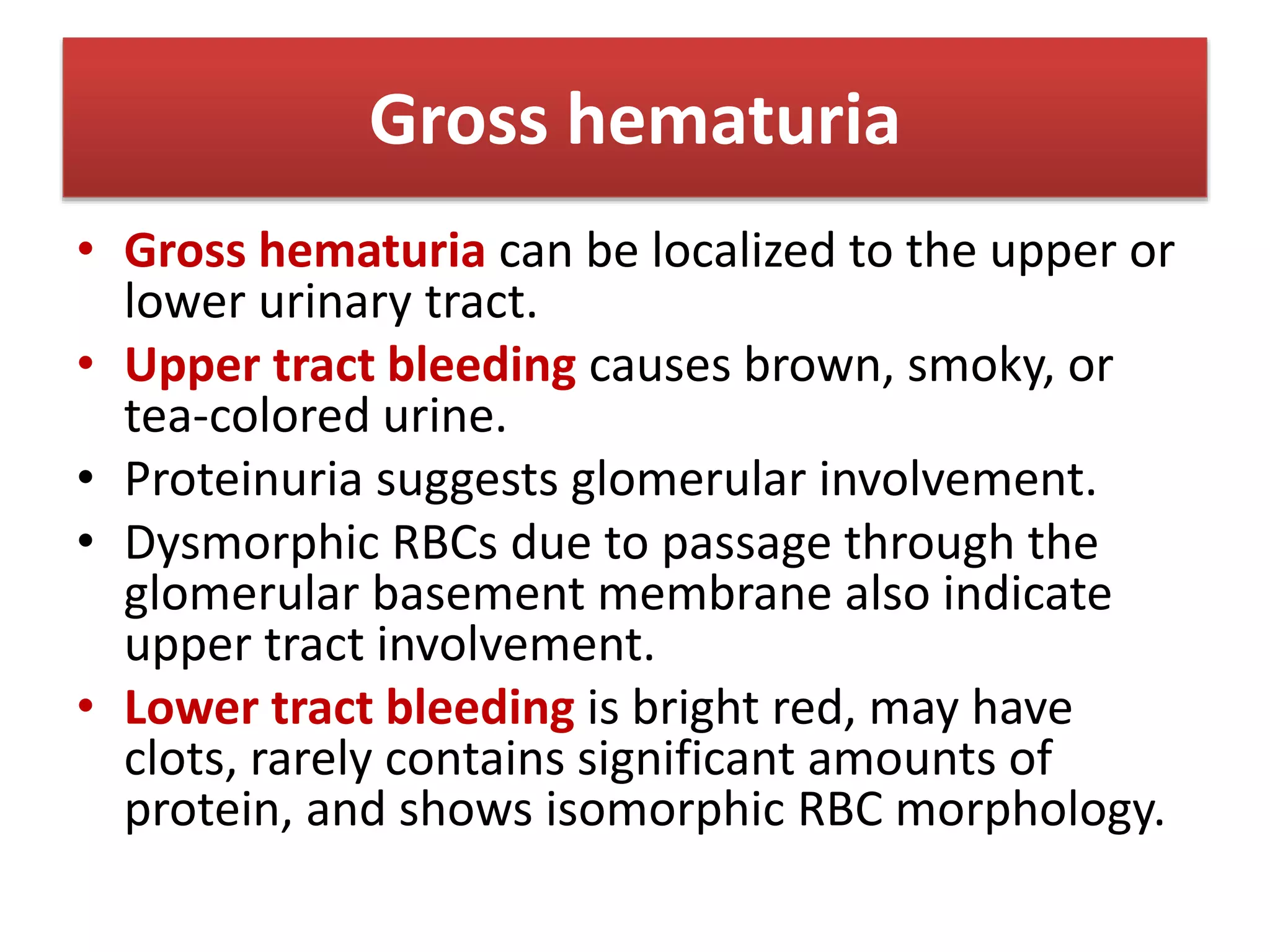 Red Urine and Hematuria in children | PPTX