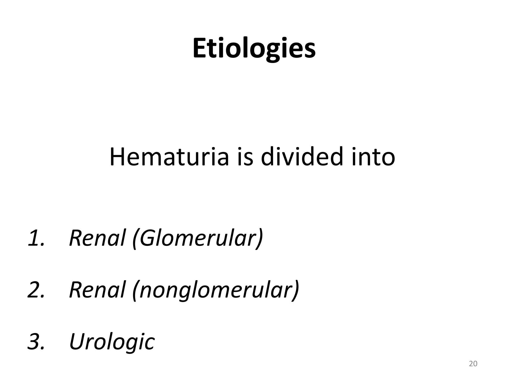 Approach to Hematuria in primary care | PPT
