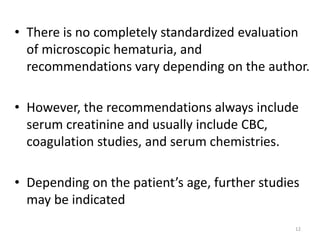 Approach to Hematuria in primary care | PPT
