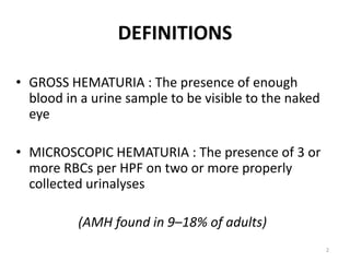 Approach to Hematuria in primary care | PPTX