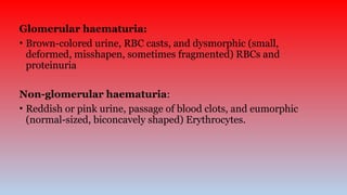 Hematuria - definition, types, risk factors, classification, etiology ...