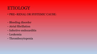 Hematuria - definition, types, risk factors, classification, etiology ...
