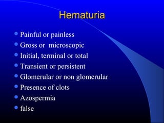 Hematuria copy | PPT