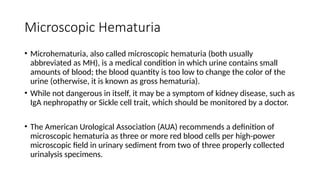 Hematuria Defination,classification,Evaluation.pptx