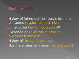 Hematuria approch | PPTX