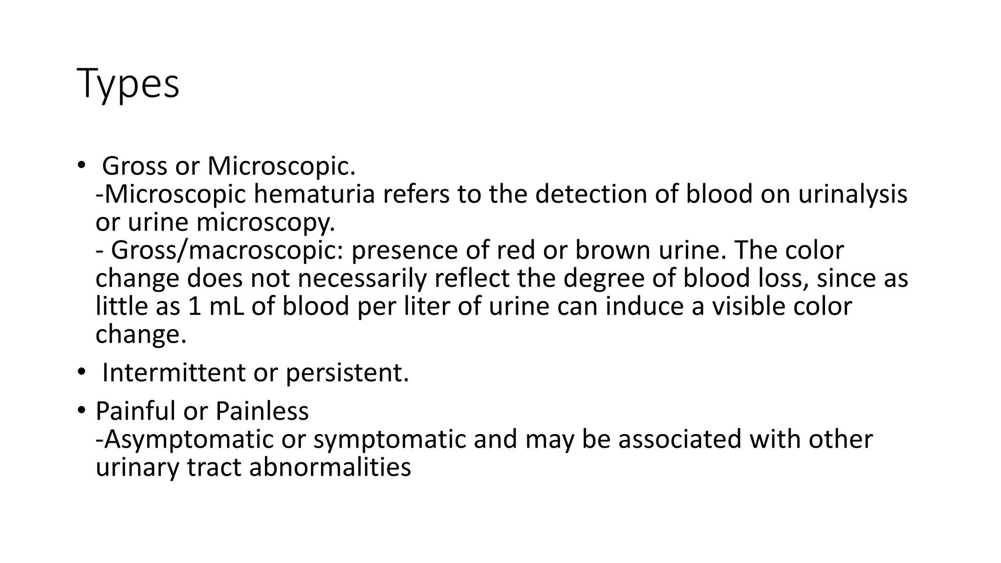 Approach to Hematuria | PPTX