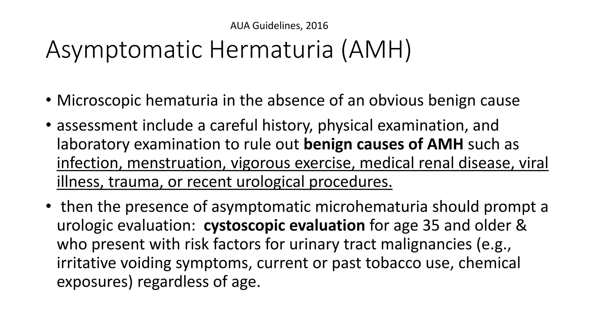 Approach to Hematuria | PPTX