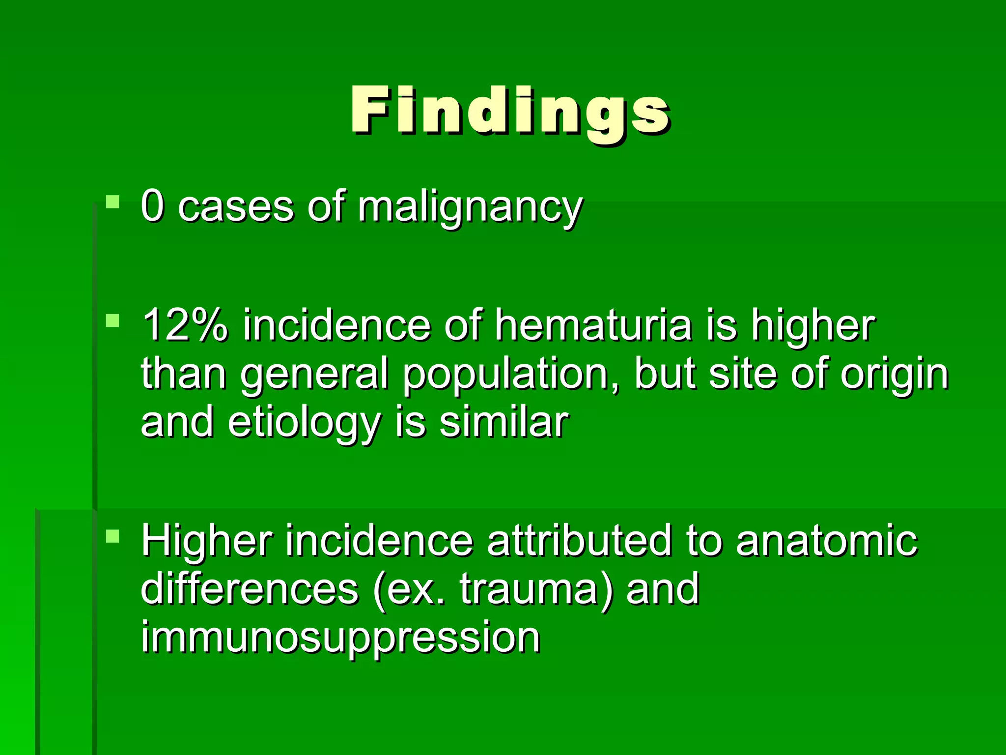 Hematuria post transplant | PPT