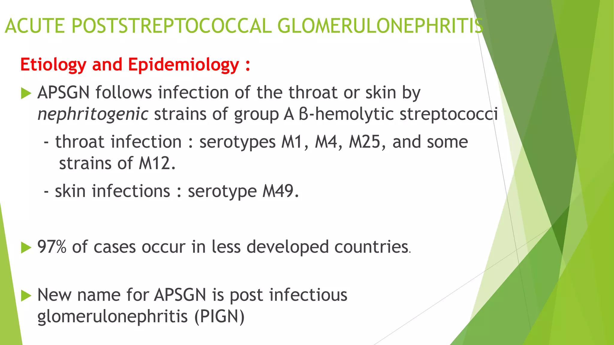 APPROACH TO HEMATURIA IN CHILDREN and APSGN | PDF