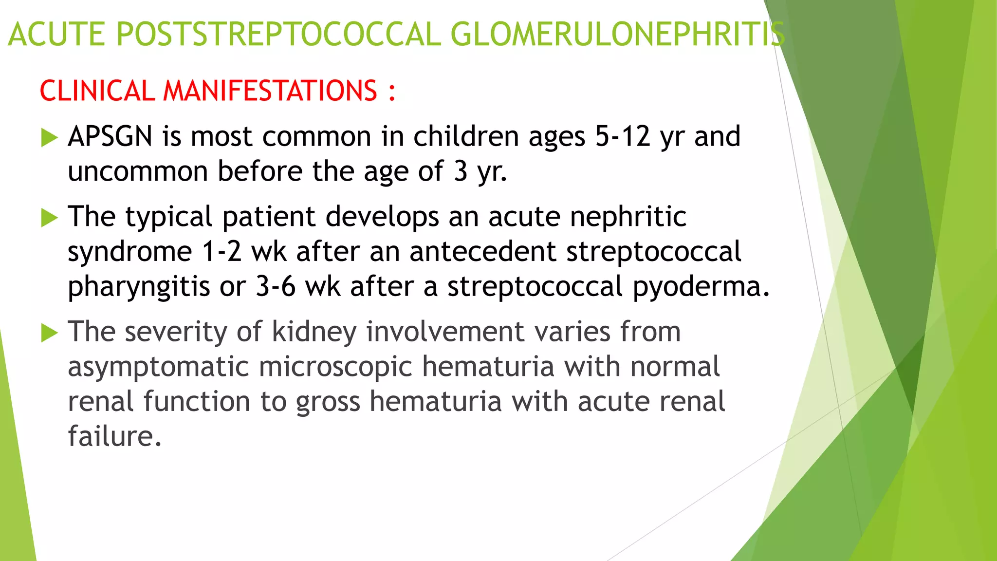 APPROACH TO HEMATURIA IN CHILDREN and APSGN | PDF
