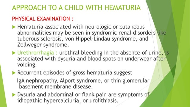 APPROACH TO HEMATURIA IN CHILDREN and APSGN | PDF