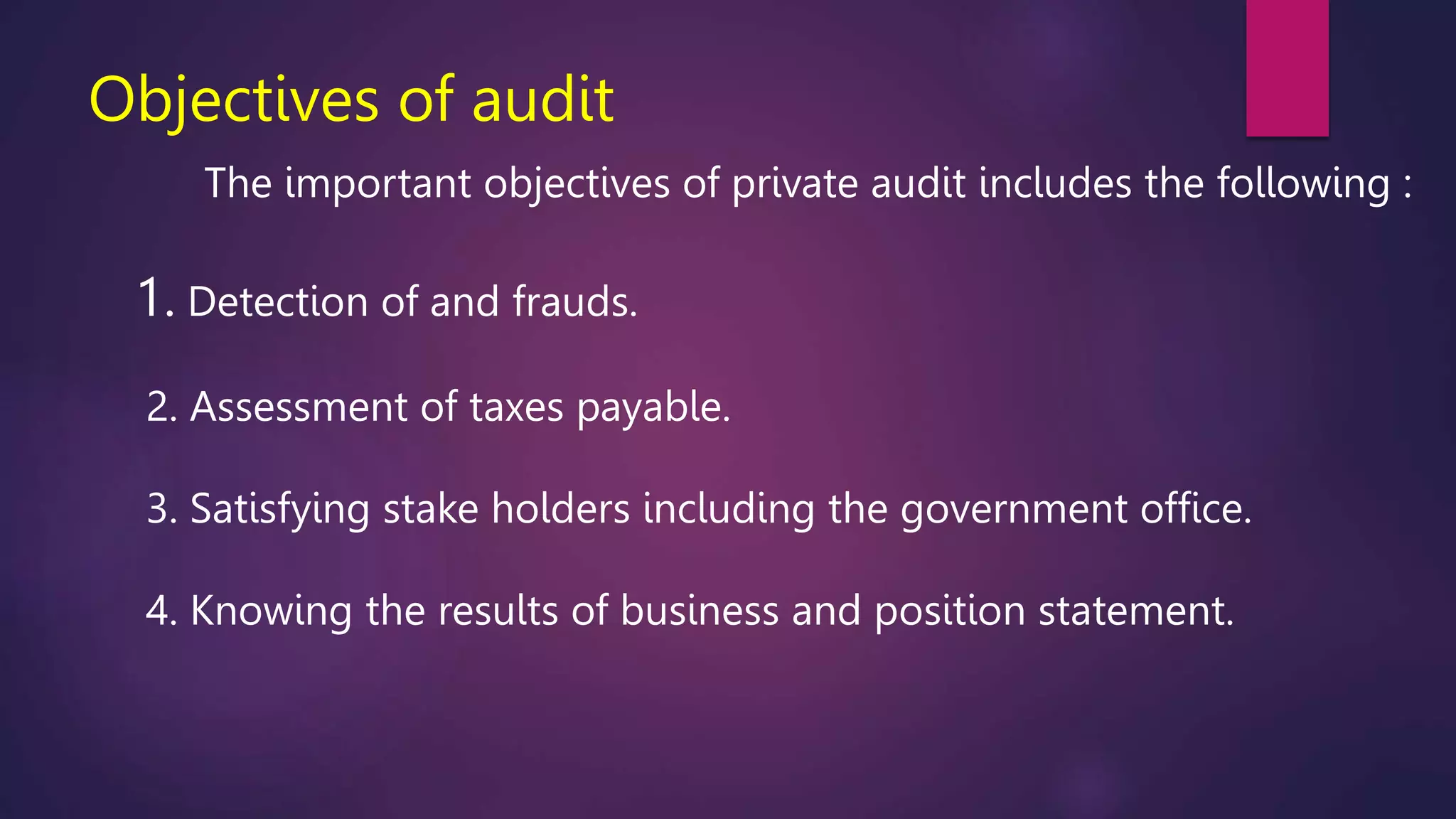 Private & government audit | PPT