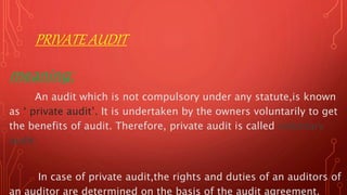 Private & government audit | PPT