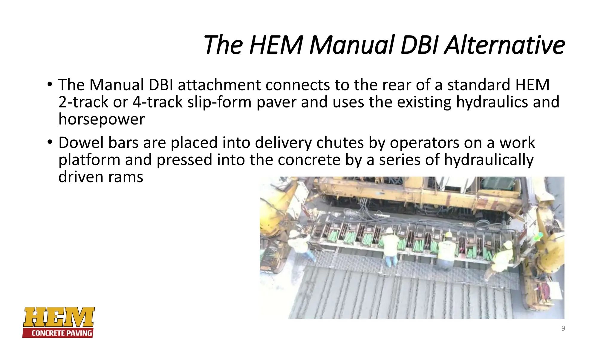 HEM Dowel Bar inserting System for Concrete Road Paver | PPSX