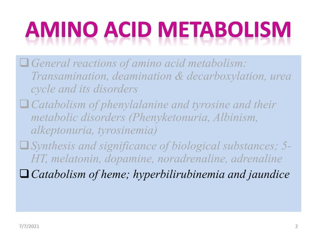 Heme catabolism | PPTX