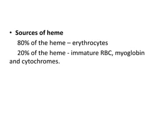 HEME DEGRADATION and Jaundice Powerpoint presentation | PPTX