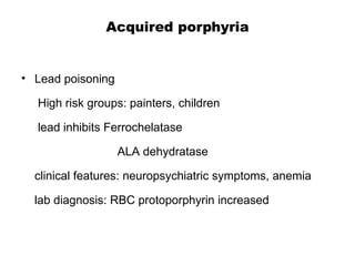 Heme_metabolism and porphyria cutaneous manifestation | PPT