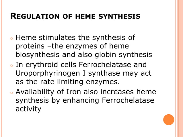 Heme metabolism I & II.pptx | Blood Disorders | Diseases and Conditions