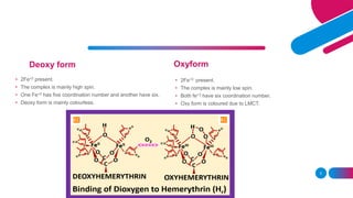 HEMERYTHRIN and HEMATIN.pptx solidarityy | PPT