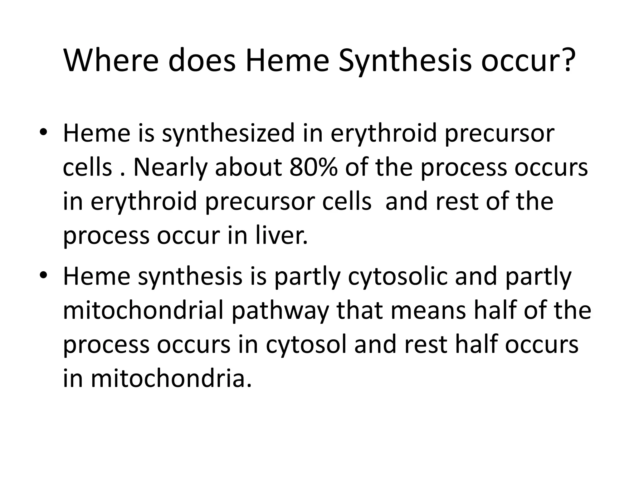 Heme synthesis | PPTX