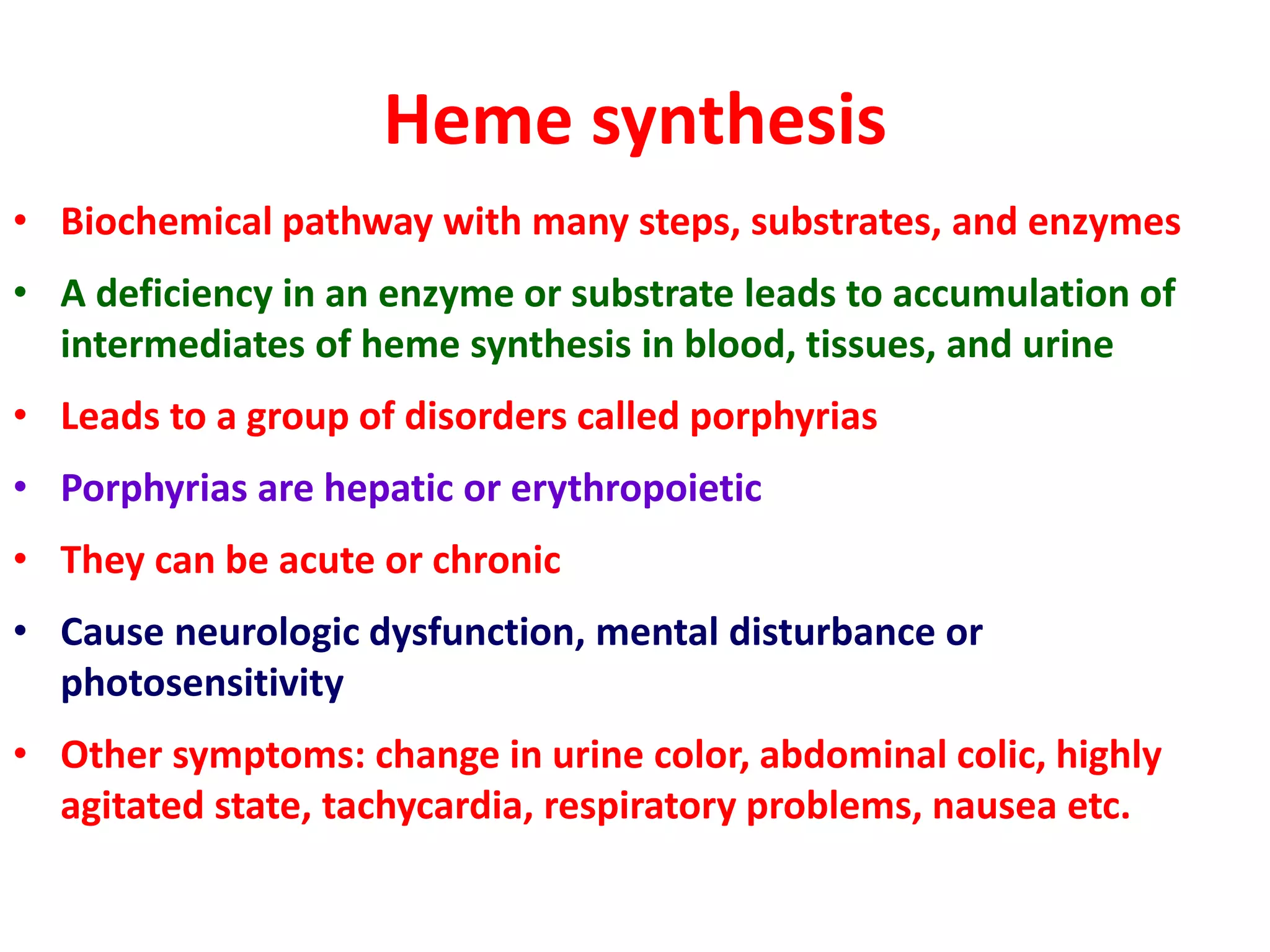 Heme synthesis | PPTX