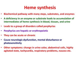 Heme synthesis | PPTX