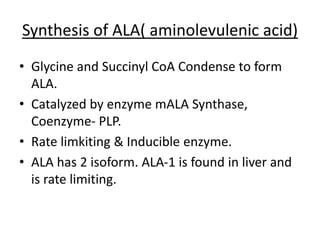 Heme Synthesis and Hereditary Porphyrias.pptx | Blood Disorders ...