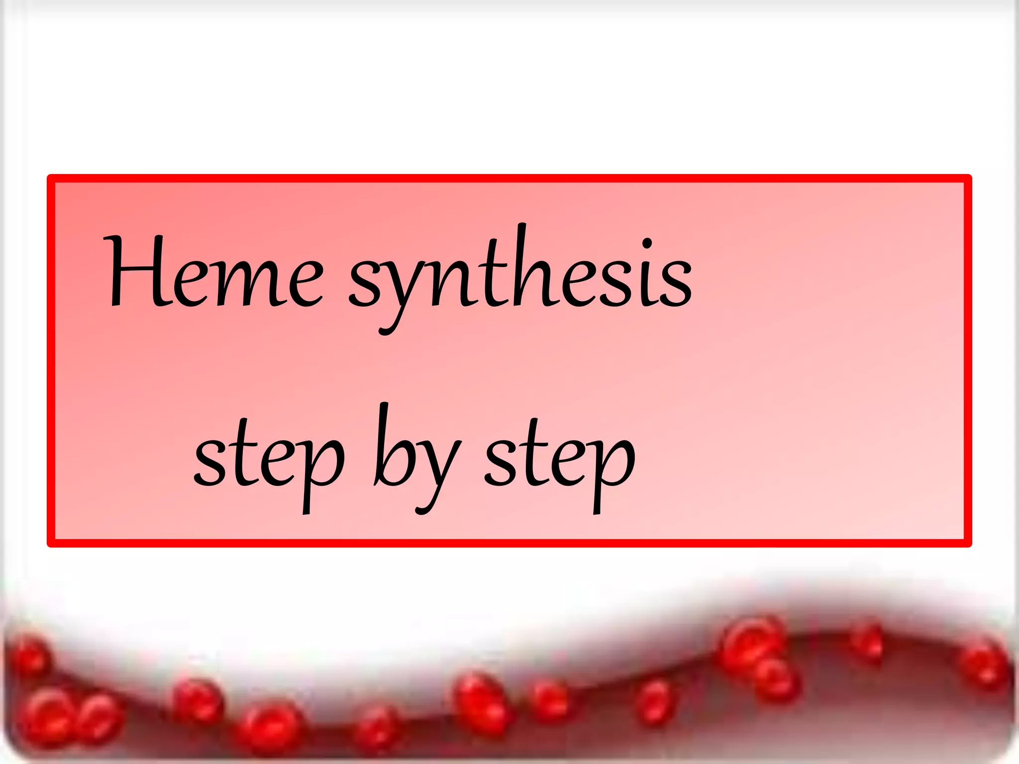 Heme synthesis and porphyrias by dr siva kumar reddy | PPTX