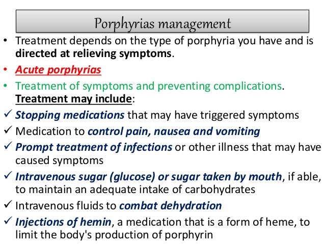 Porphyria Causes Symptoms Diagnosis Prevention Treatment Influenza