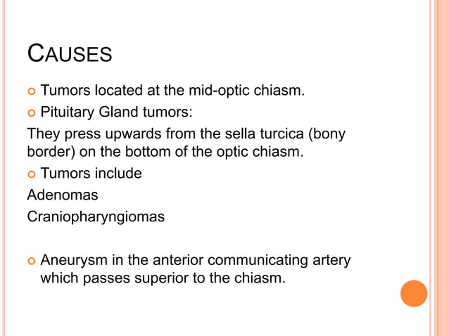 Bitemporal Heteronymous Hemianopia | PPTX | Eye and Vision Conditions ...