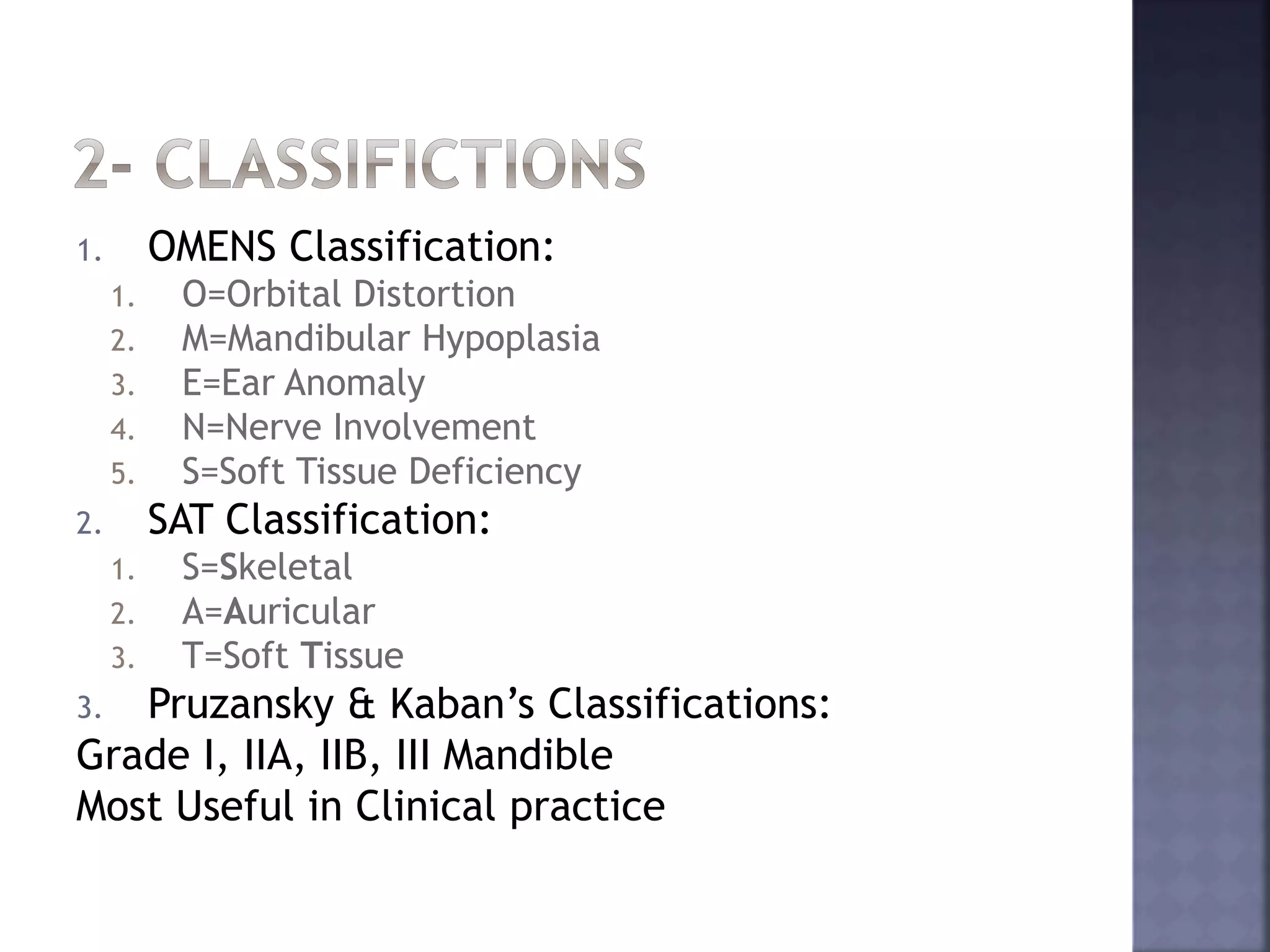 Hemifacial microsomia2.1 | PPTX
