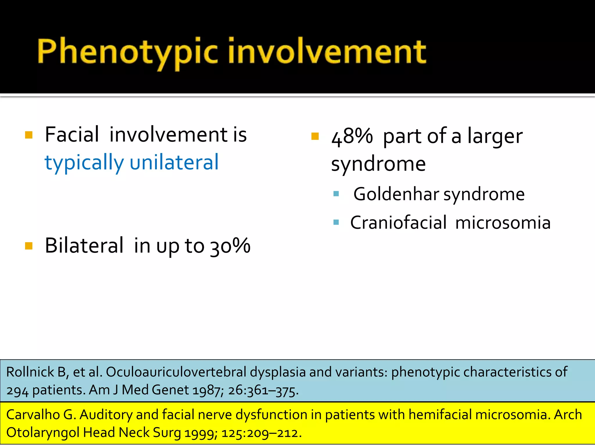 HEMIFACIAL MICROSOMIA DR VIPIN V NAIR | PPTX